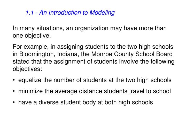 PPT - Chapter 1 Introduction to Model Building PowerPoint Presentation ...