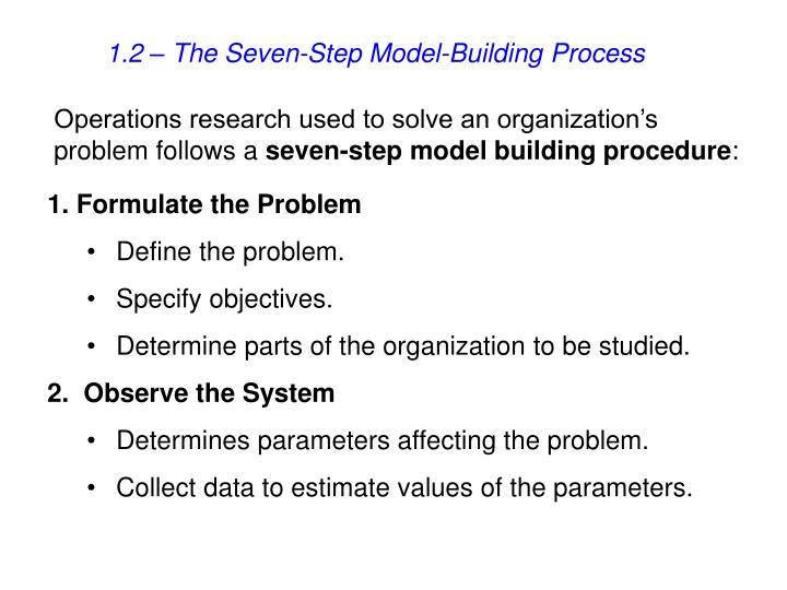 PPT - Chapter 1 Introduction to Model Building PowerPoint Presentation ...