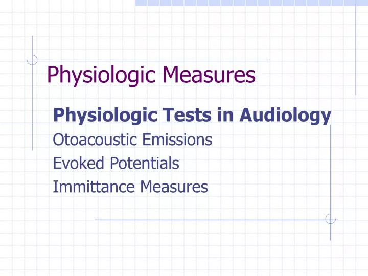 PPT - Physiologic Measures PowerPoint Presentation, free download - ID ...