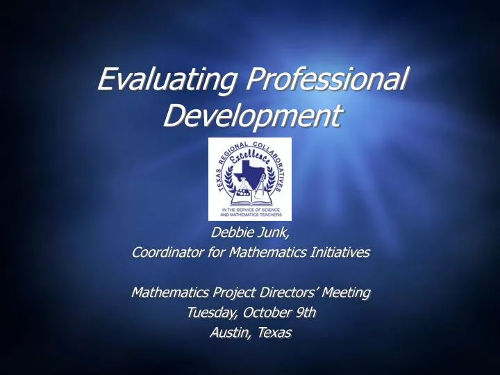PPT - Evaluating Professional Development PowerPoint Presentation, free ...