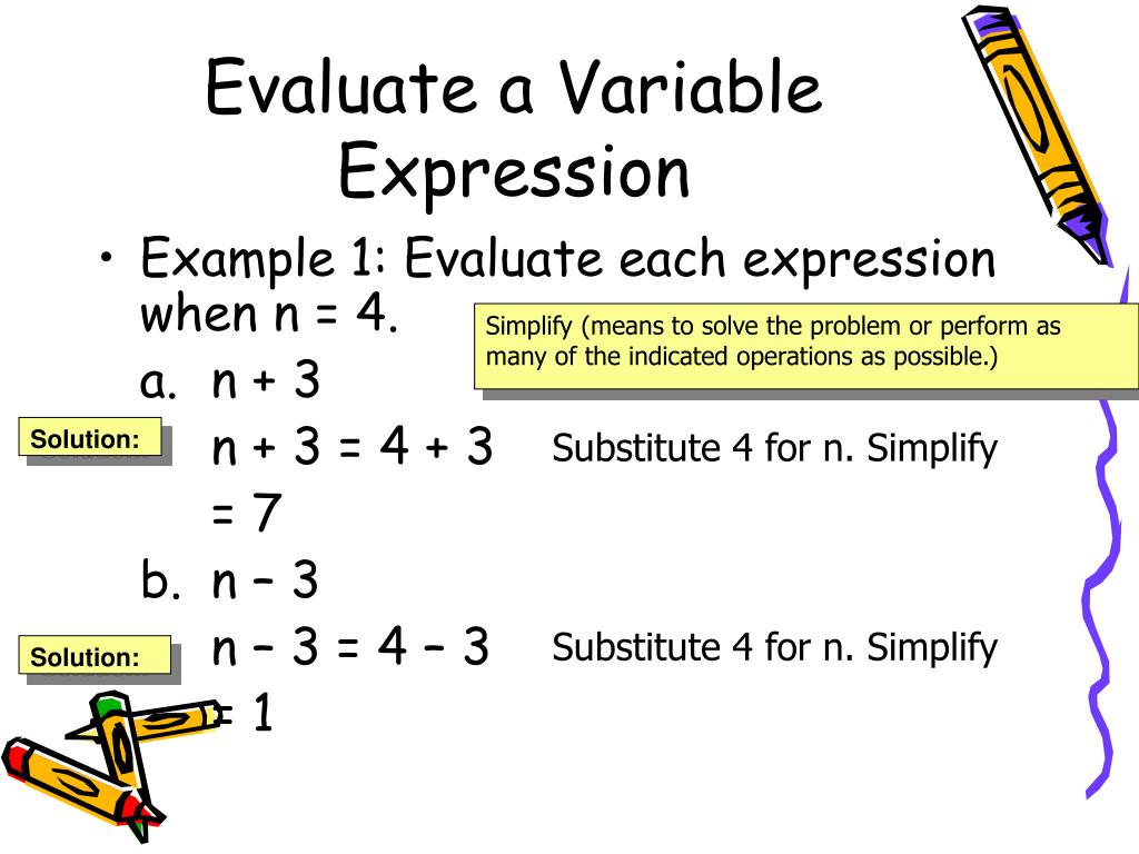 PPT Evaluating Expressions And Combining Like Terms PowerPoint 