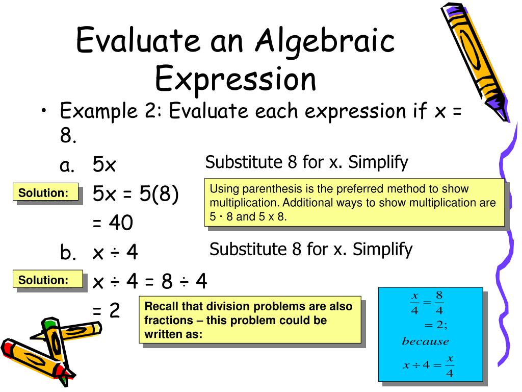 PPT Evaluating Expressions And Combining Like Terms PowerPoint