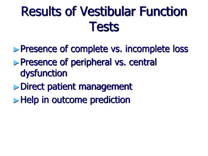 PPT - Vestibular Examination PowerPoint Presentation - ID:312783