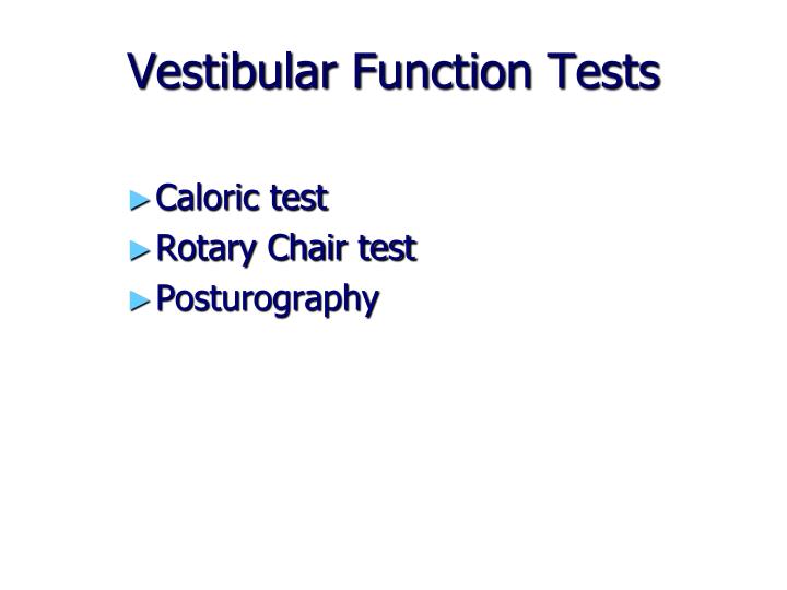 PPT - Vestibular Examination PowerPoint Presentation - ID:312783