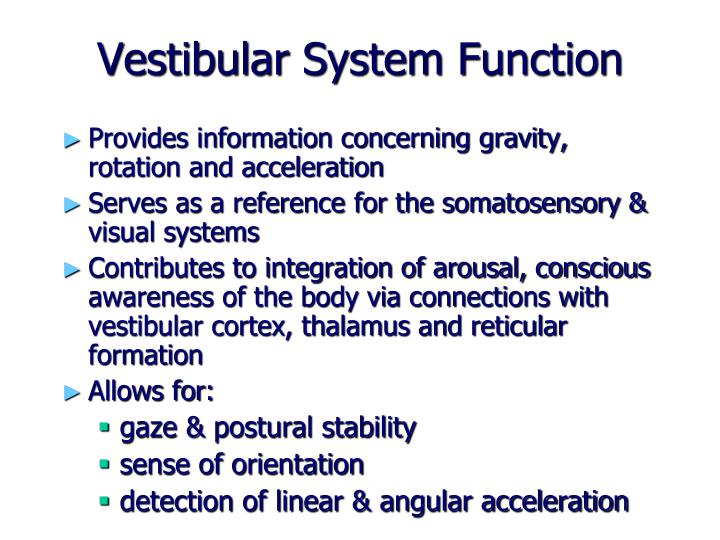 PPT - Vestibular Examination PowerPoint Presentation - ID:312783