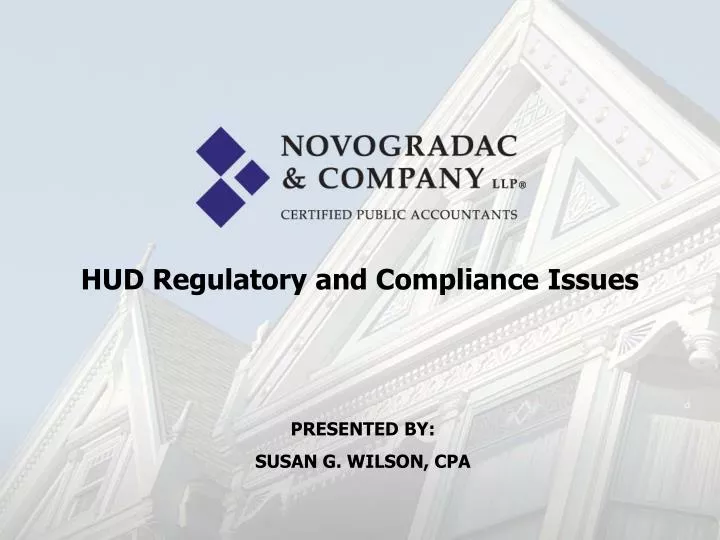 PPT - HUD Regulatory and Compliance Issues PowerPoint Presentation ...