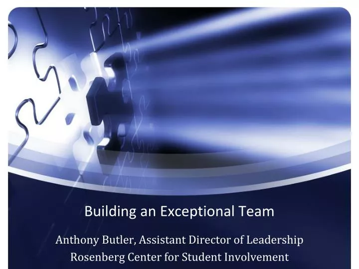PPT - Building an Exceptional Team PowerPoint Presentation, free ...