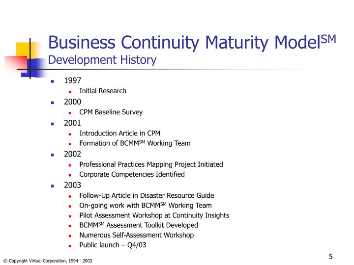 PPT - Business Continuity Maturity Model SM PowerPoint Presentation ...