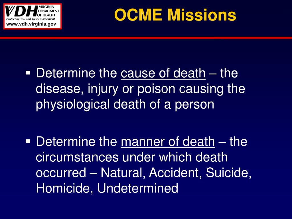 PPT - Office of the Chief Medical Examiner (OCME) Flu Issues PowerPoint ...
