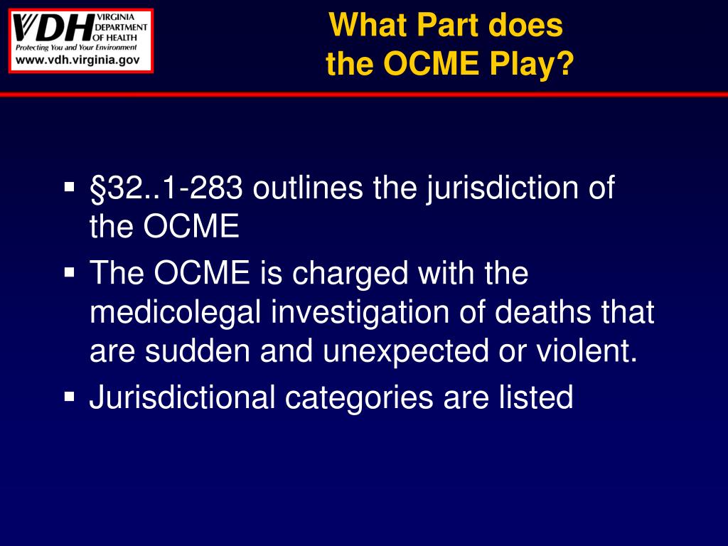 PPT - Office of the Chief Medical Examiner (OCME) Flu Issues PowerPoint ...