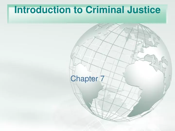 PPT - Introduction to Criminal Justice PowerPoint Presentation, free ...