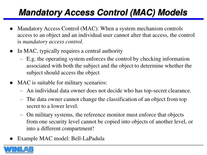 PPT - Access Control Models: From the real-world to trusted computing ...