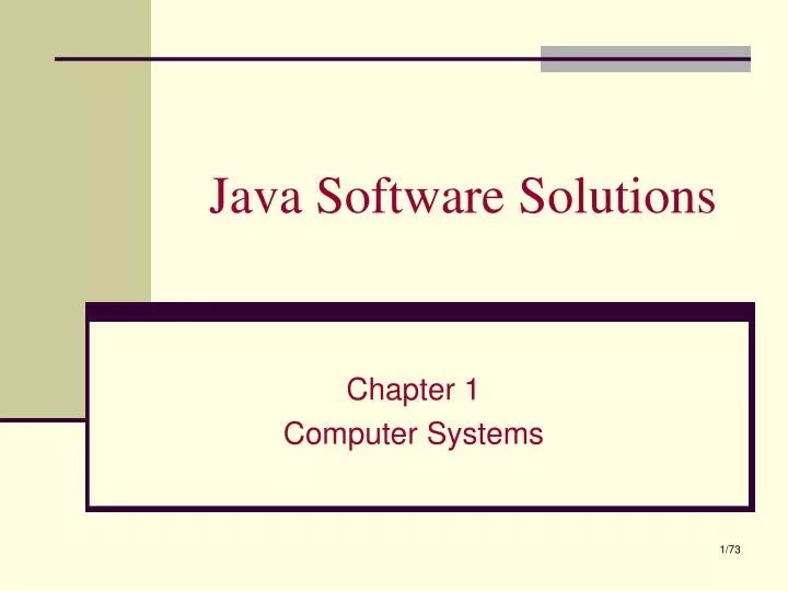 PPT - Java Software Solutions PowerPoint Presentation, free download - ID:313845