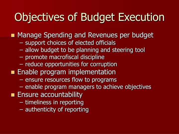 PPT - Budget Execution PowerPoint Presentation - ID:313889
