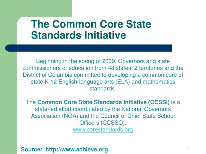 PPT - Understanding the ELA Common Core State Standards PowerPoint ...