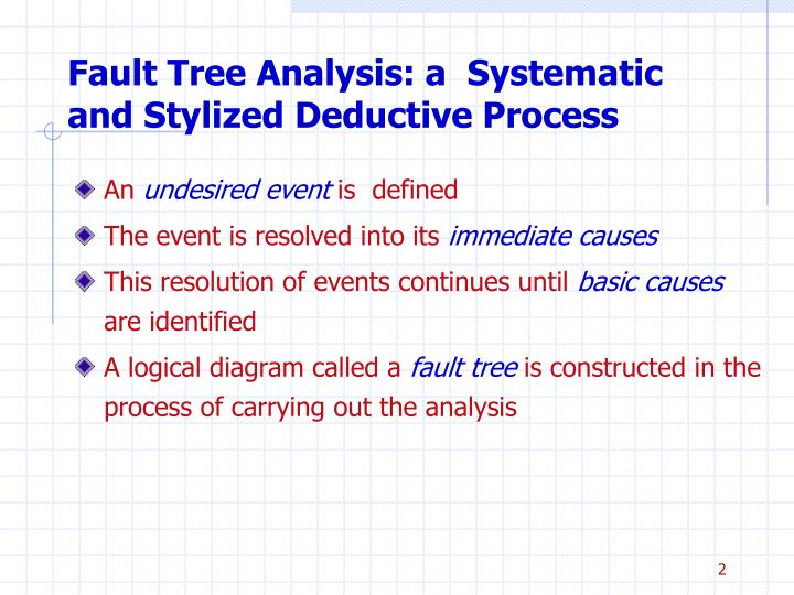 PPT - The Powers of Fault Tree Analysis PowerPoint Presentation - ID:314340