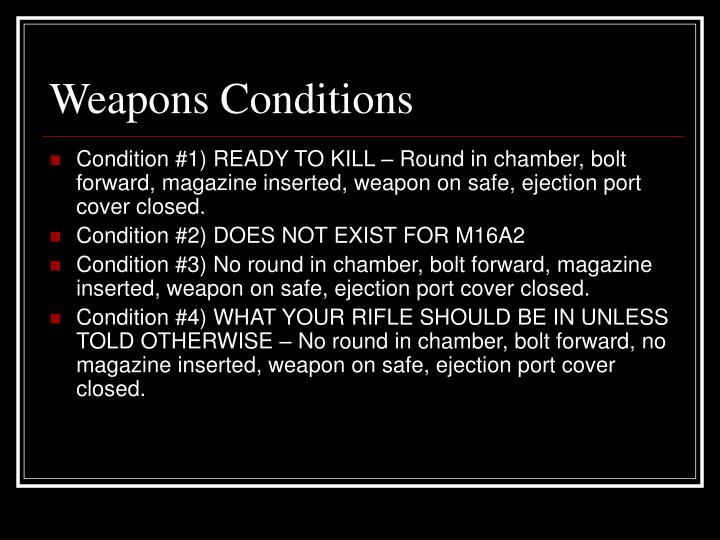 PPT - Weapons Safety Rules PowerPoint Presentation - ID:314922
