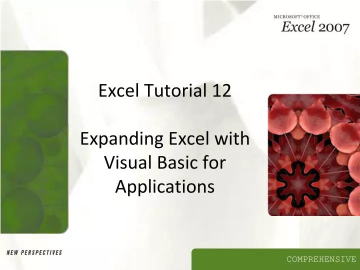 PPT - Excel Tutorial 12 Expanding Excel with Visual Basic for ...