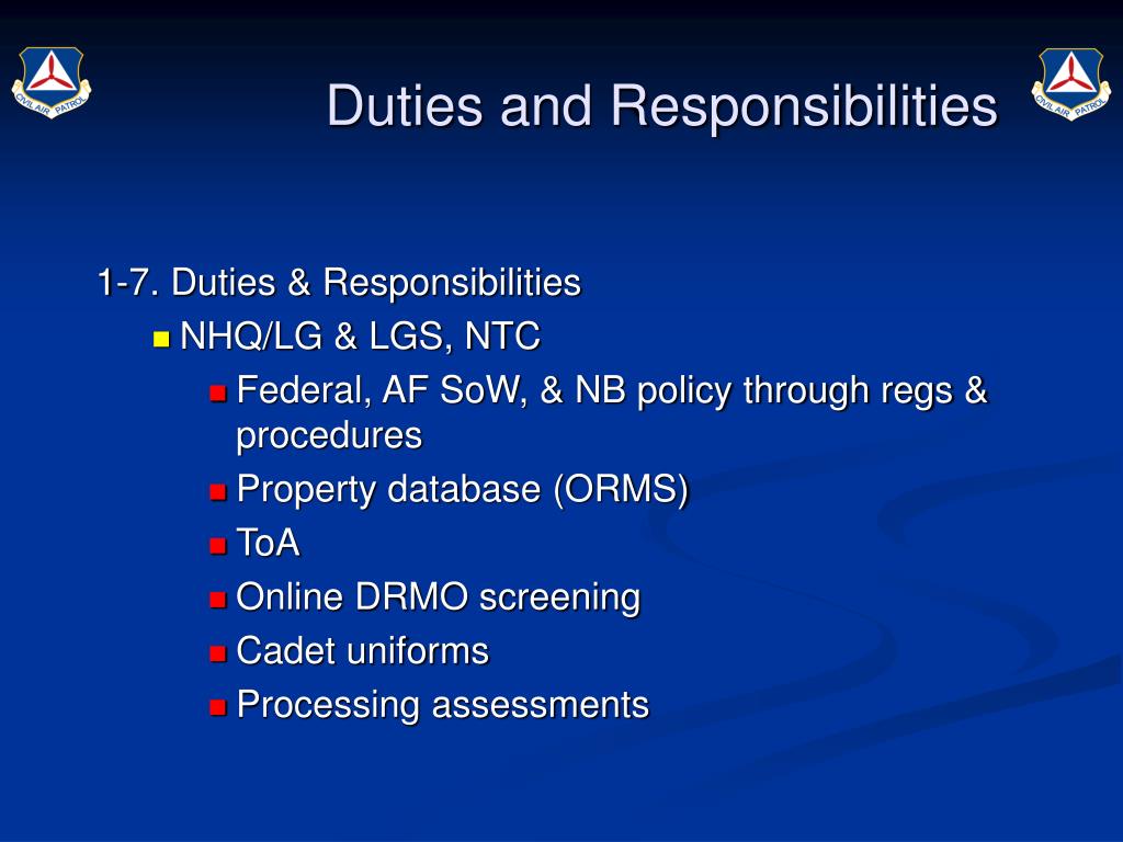 PPT - Civil Air Patrol Logistics PowerPoint Presentation, free download ...