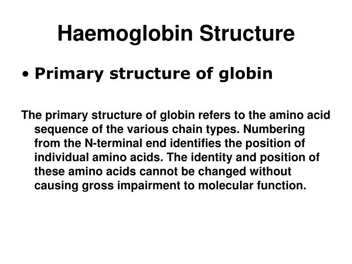 PPT - Hemoglobin synthesis, structure & function PowerPoint ...