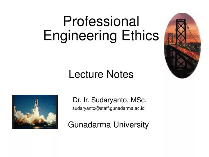 PPT - Professional Engineering Ethics Lecture Notes PowerPoint ...