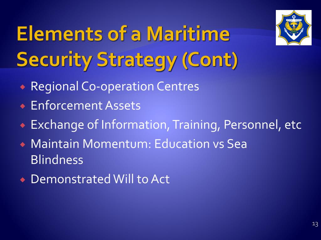 PPT - Africa’s Strategy for maritime security - A SA Navy perspective ...
