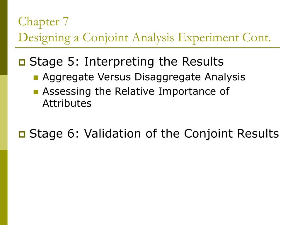 PPT - Multivariate Data Analysis Chapter 7 - Conjoint Analysis PowerPoint Presentation - ID:316195