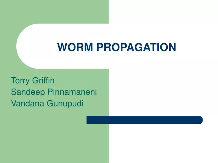 PPT - WORM PROPAGATION PowerPoint Presentation, free download - ID:316342