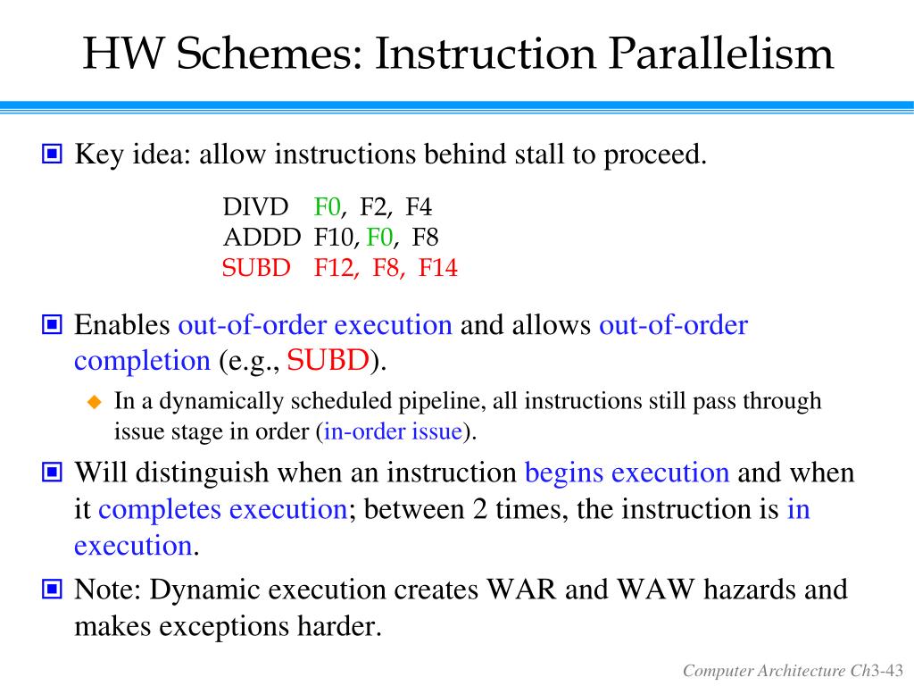 Ppt Lecture 3 Instruction Level Parallelism And Its Exploitation Chapter 2 In Textbook
