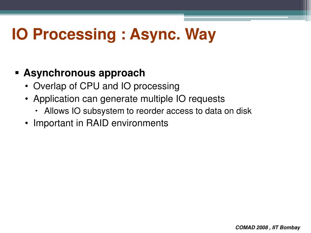 Ppt Exploiting Asynchronous Io Using The Asynchronous Iterator Model Powerpoint Presentation 0649
