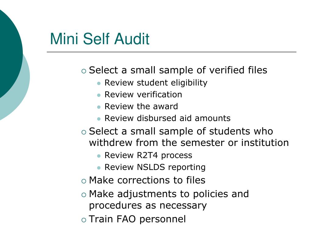 PPT - Financial Aid Forensics Top Audit Findings PowerPoint ...