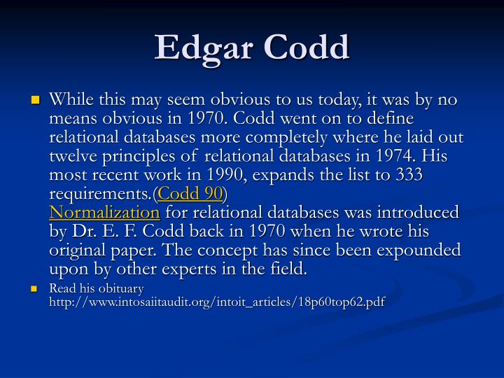 PPT - The Relational Model 1 PowerPoint Presentation - ID:316913