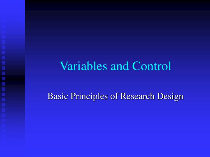 PPT - Variables and Control PowerPoint Presentation, free download - ID ...
