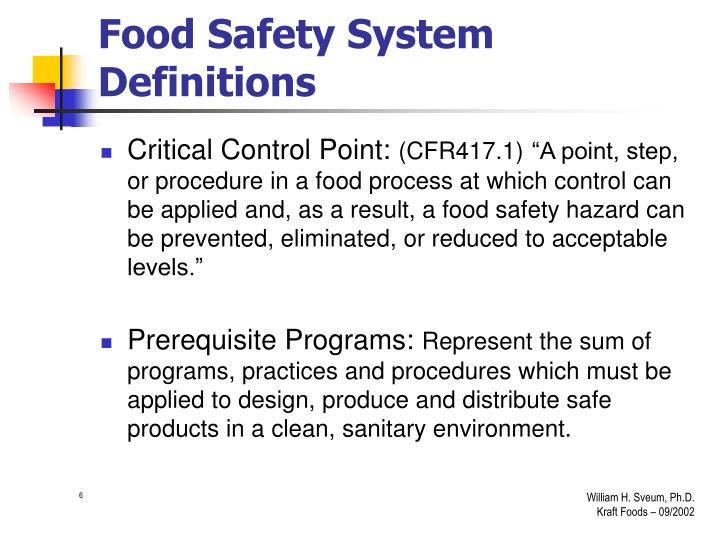 PPT - Role of Prerequisite Programs in Extraneous Material Management ...