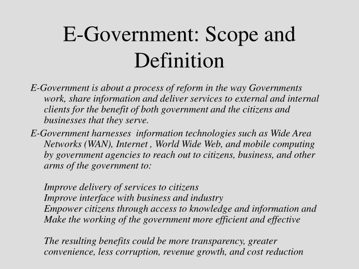 PPT - Administrative Corruption: How Does E-Government Help? PowerPoint ...