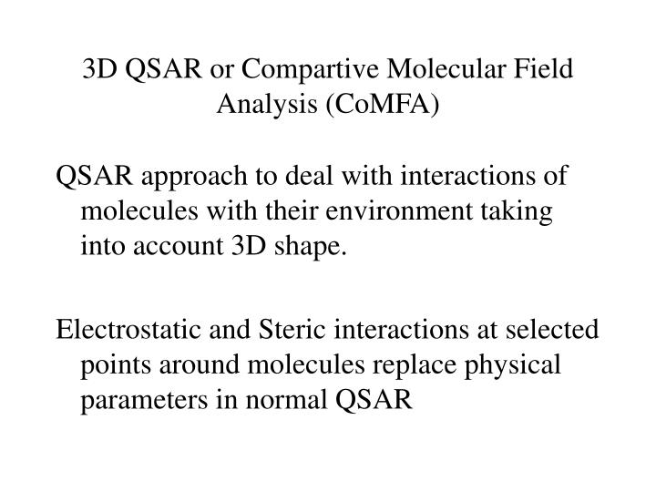 PPT - Quantitative Structure-Activity Relationships (QSAR) PowerPoint ...