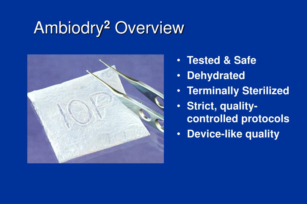 Ppt Processed Amniotic Membrane Allografts Powerpoint Presentation