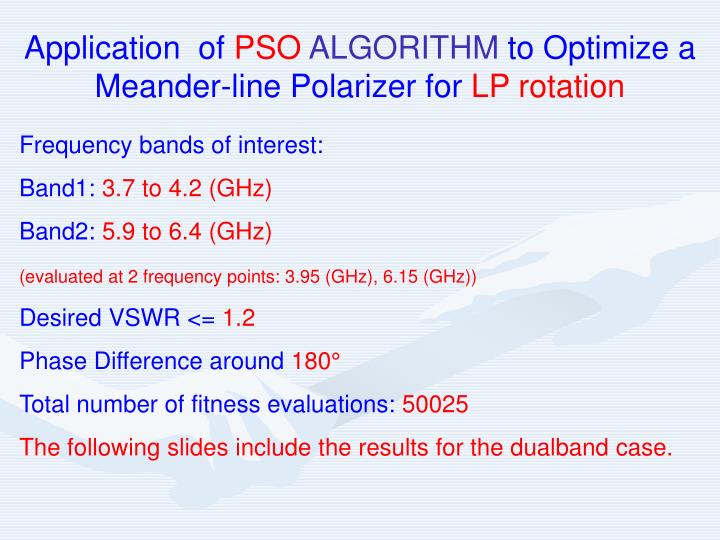 PPT - Particle Swarm Optimization (PSO) PowerPoint Presentation - ID:318911