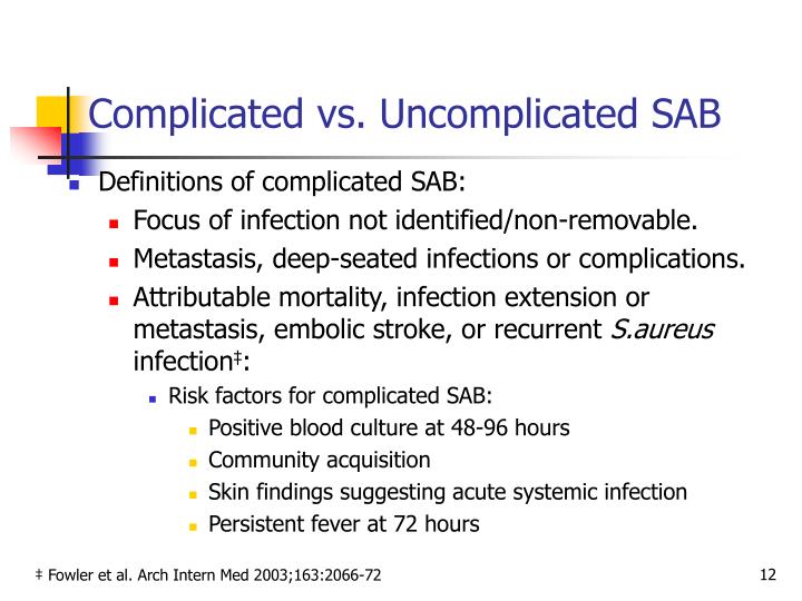 PPT - Staphylococcus aureus bacteremia PowerPoint Presentation - ID:319827
