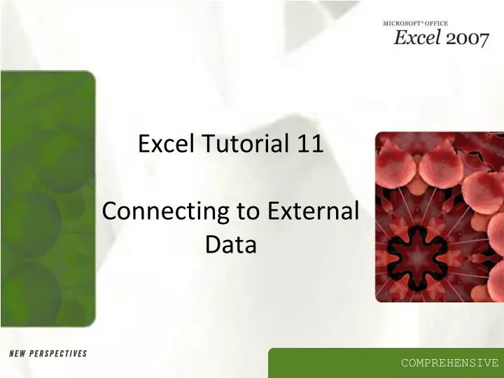 PPT - Excel Tutorial 11 Connecting to External Data PowerPoint ...