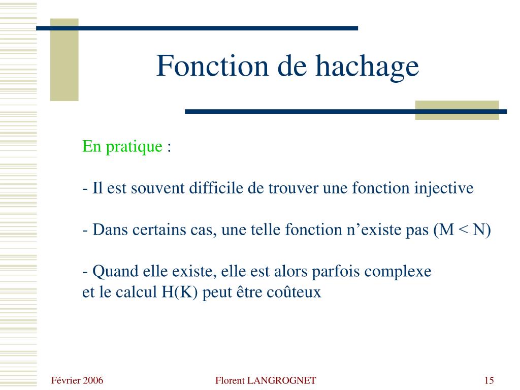 PPT - Table de hachage PowerPoint Presentation, free download - ID:320305 PPT - Table de hachage PowerPoint Presentation, free download - ID:320305