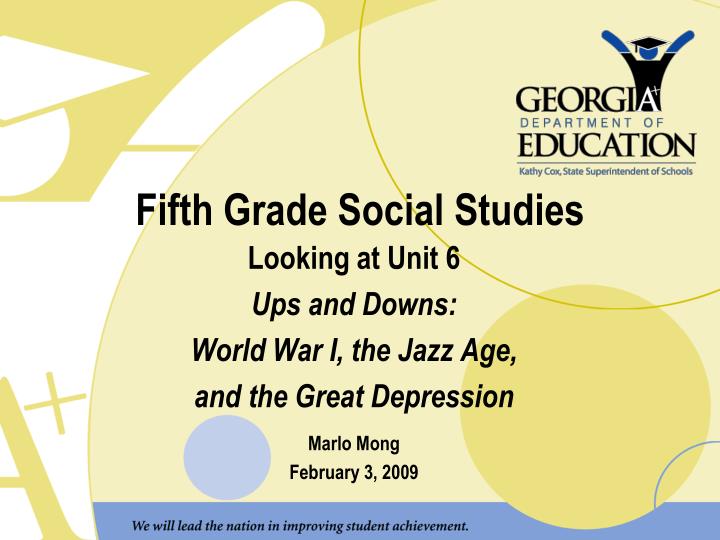 PPT - Fifth Grade Social Studies PowerPoint Presentation, free download ...