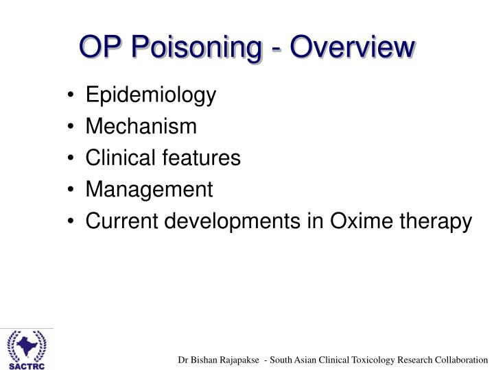 PPT - Organophosphate Pesticide Poisoning PowerPoint Presentation - ID ...