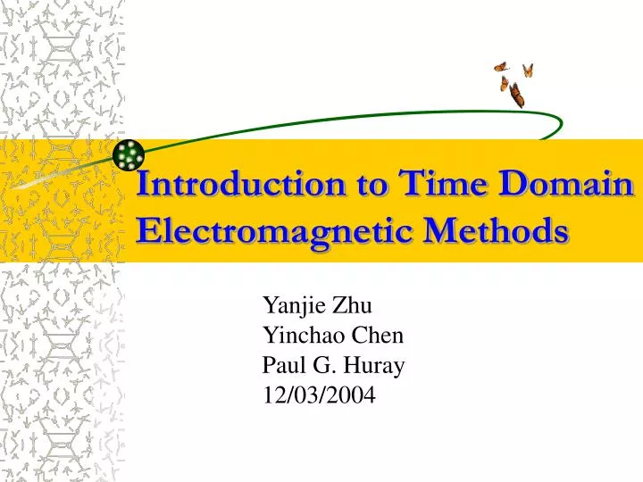PPT - Introduction to Time Domain Electromagnetic Methods PowerPoint ...