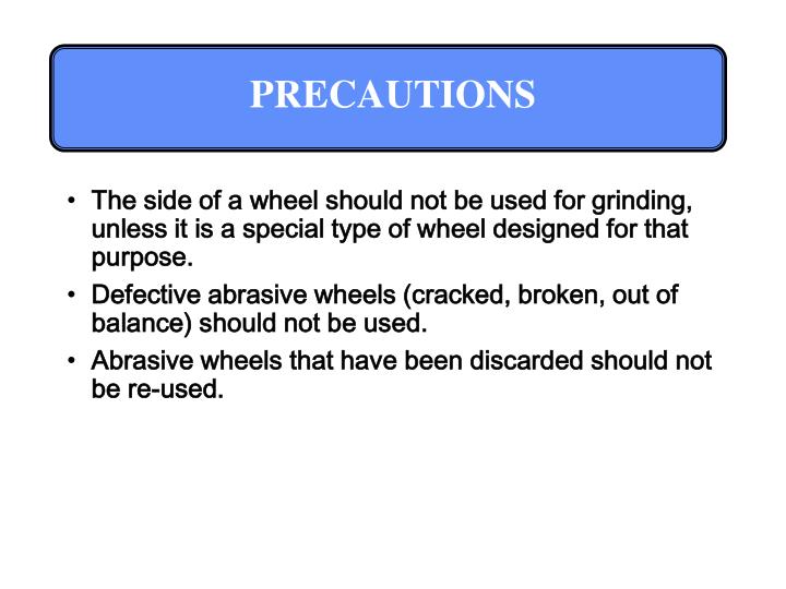PPT - ABRASIVE WHEEL MACHINERY OSHA 29 CFR 1910.215 PowerPoint ...