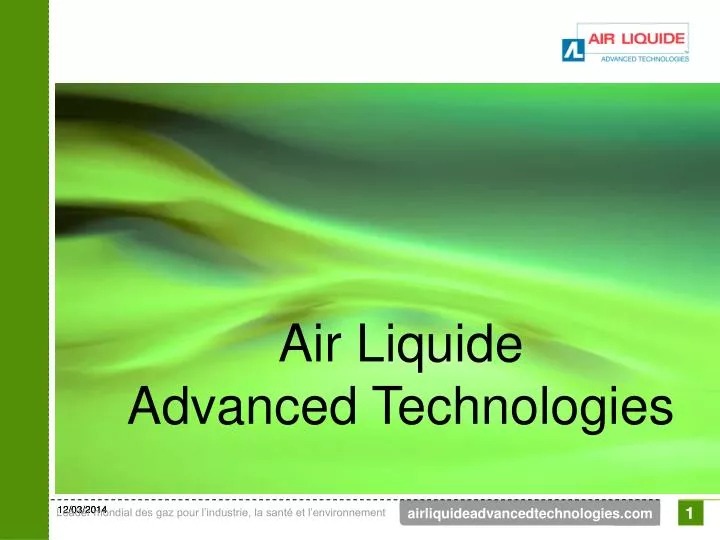 PPT - Air Liquide Advanced Technologies PowerPoint Presentation, free ...