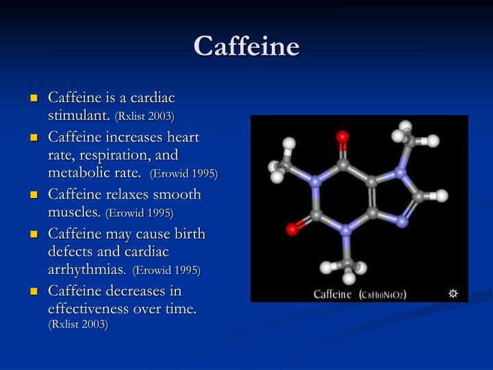 PPT - The Effects of Caffeine on the Heart Rate of the Six Day In Vitro ...