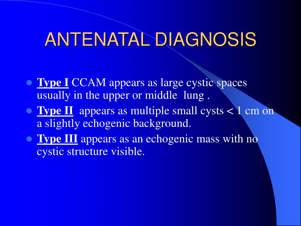 PPT - Congenital Cystic Adenomatoid Malformation (CCAM) of the Lung ...