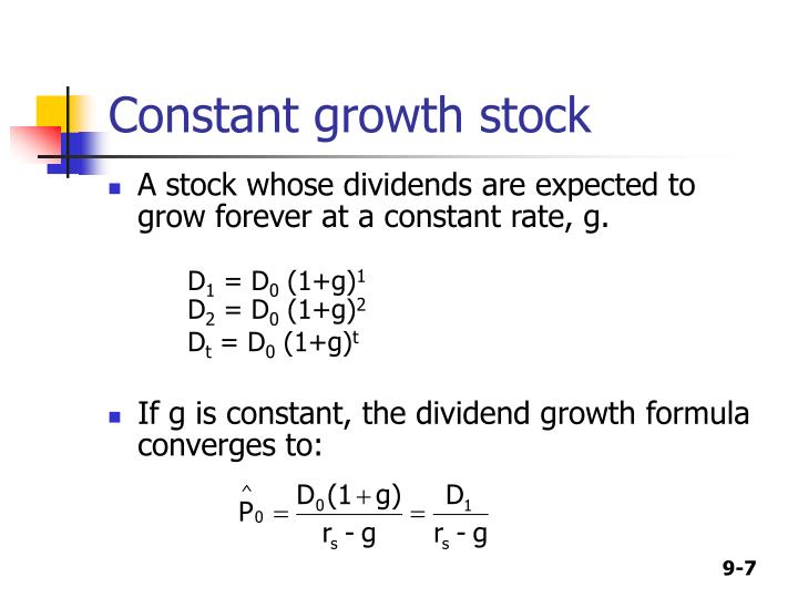 PPT - CHAPTER 9 Stocks and Their Valuation PowerPoint Presentation - ID ...