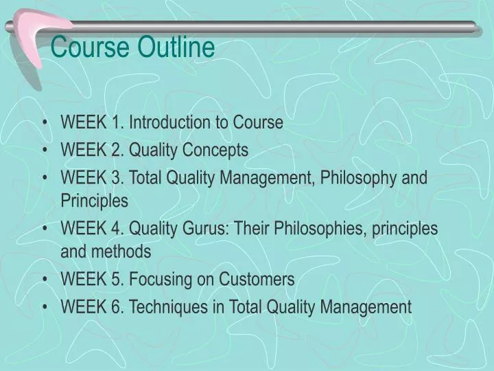 PPT - Course Outline PowerPoint Presentation, free download - ID:322736